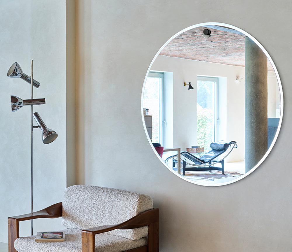 Grand miroir rond design 123 cm - Globo - Souffle d'intérieur - Souffle ...