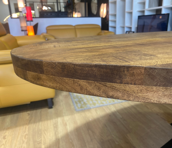 Table Ovale à Manger en Bois massif Manguier - Souffle d'Intérieur ...
