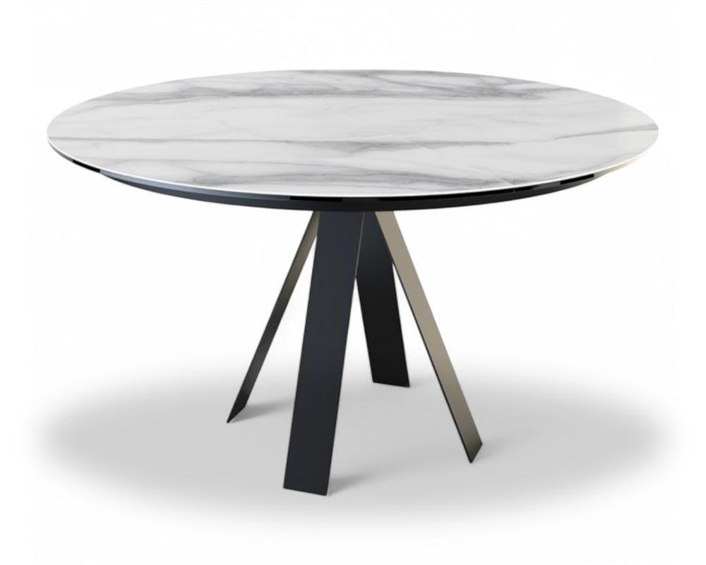Table ronde céramique extensible | Souffle d'intérieur - Akante ...
